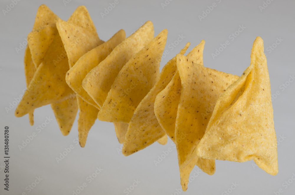 Triangle tortilla chips Stock Photo | Adobe Stock