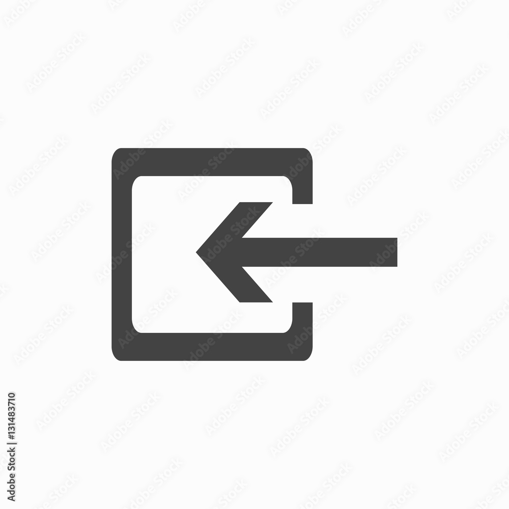 Entrance icon set. Vector illustration. Stock-Vektorgrafik | Adobe Stock