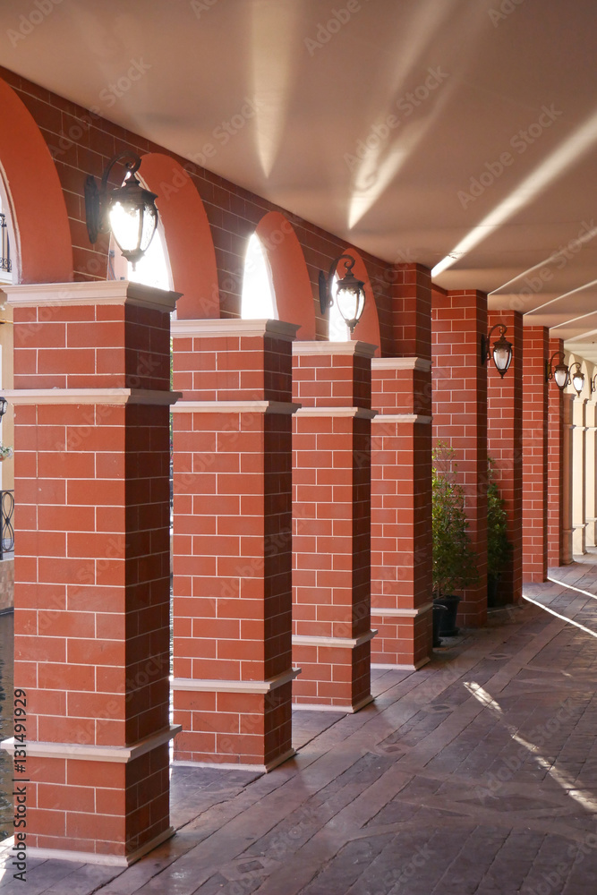 Brick pillar Stock Photo | Adobe Stock