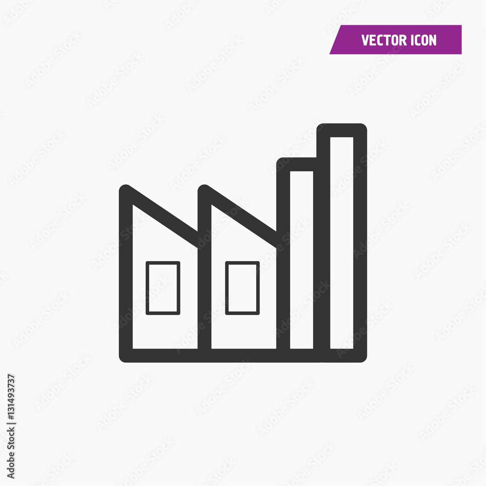 factory icon Stock Vector | Adobe Stock