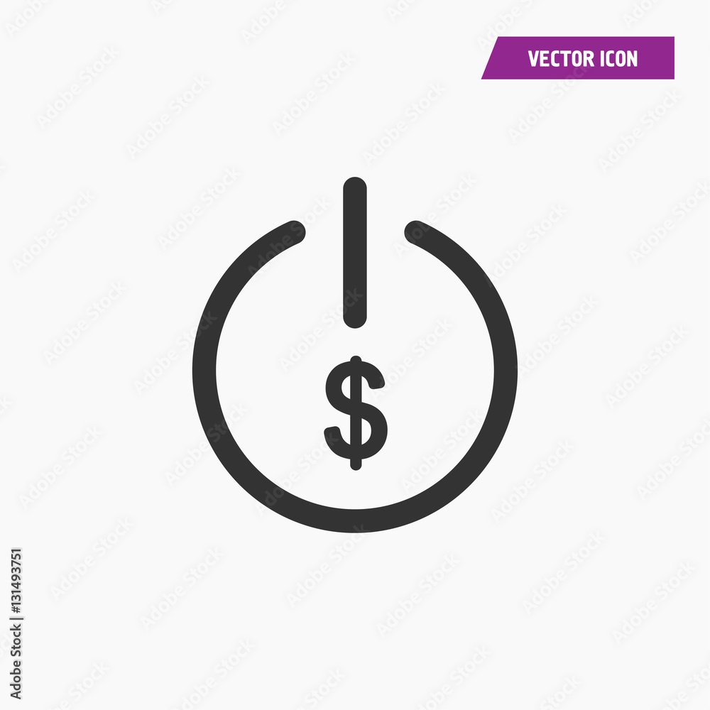 Money circle icon Stock Vector | Adobe Stock