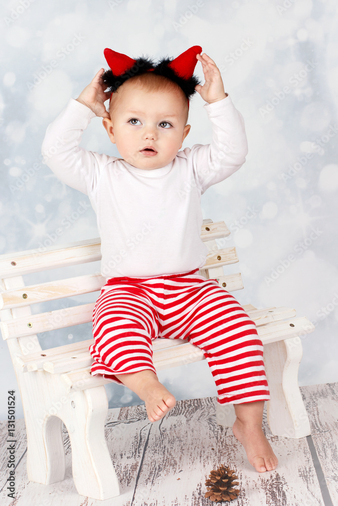 Little baby devil Stock Photo | Adobe Stock