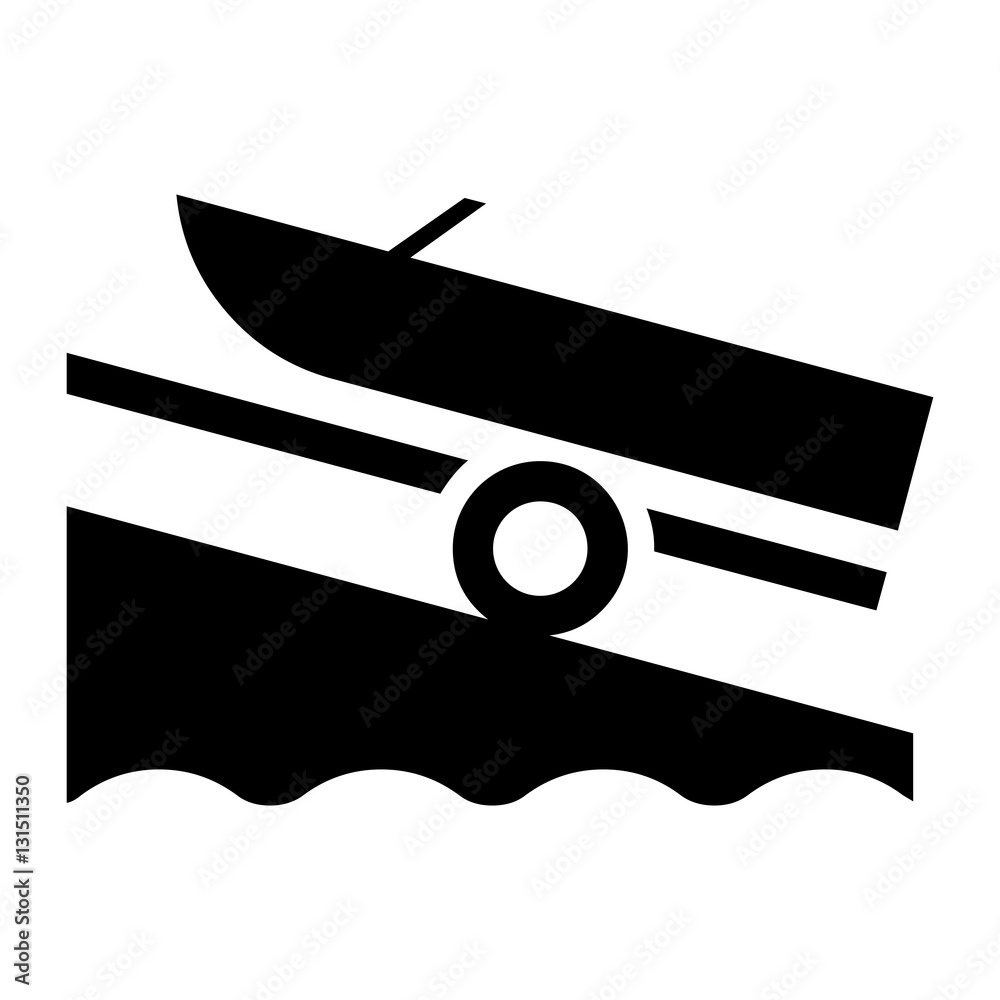 Boat house Stock Vector | Adobe Stock