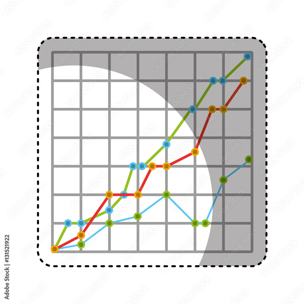 statistics graph isolated icon vector illustration design Stock Vector ...