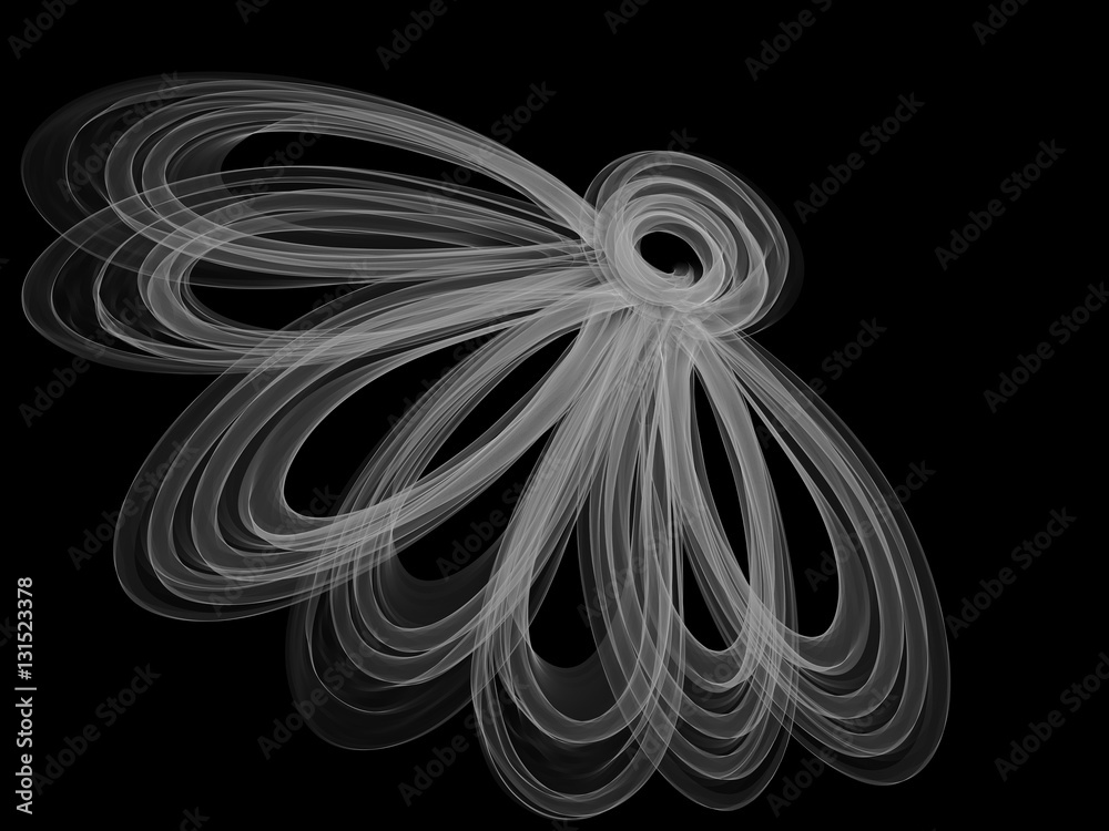floral style textured line flower monochrome ornament background ...