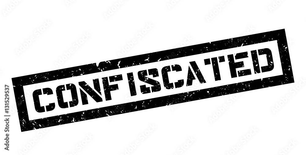 Confiscated rubber stamp Stock-Vektorgrafik | Adobe Stock