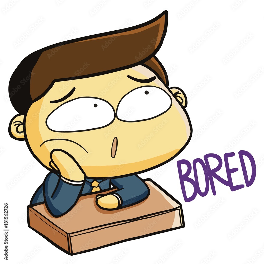 Funny Bored Cartoon