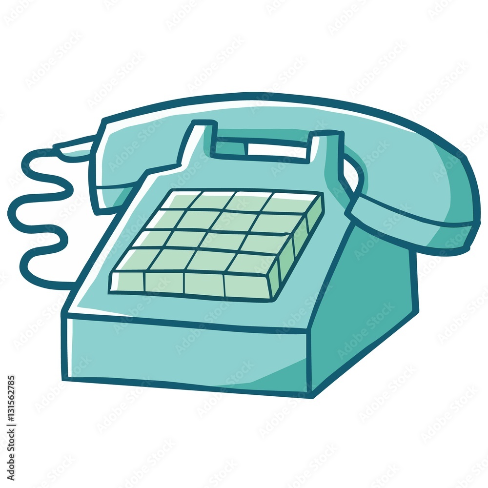 Cartoon Old Phone