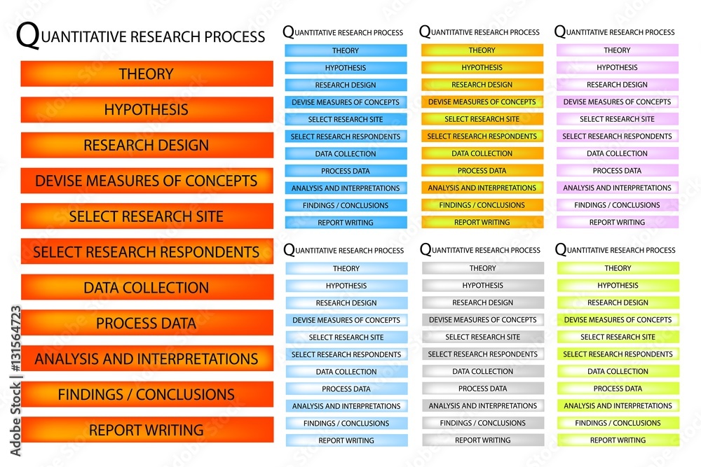 11 Step of Qualitative Research Process Stock Vector | Adobe Stock