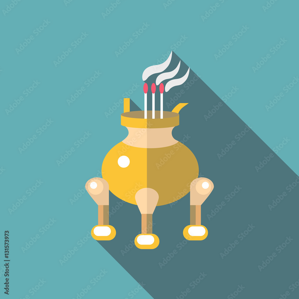 Asian porch icon. Flat illustration of asian porch vector icon for web ...