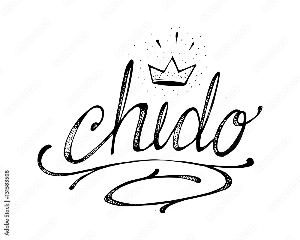 Chido hand drawn illustration Stock Vector | Adobe Stock