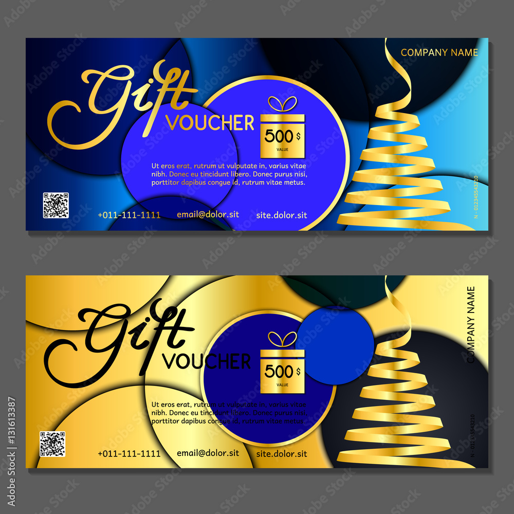 Gift voucher. Vector, illustration. Stock Vector | Adobe Stock