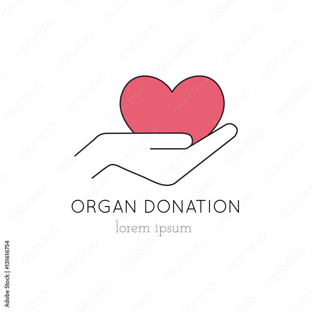 Organ Donation line icon Stock Vector | Adobe Stock