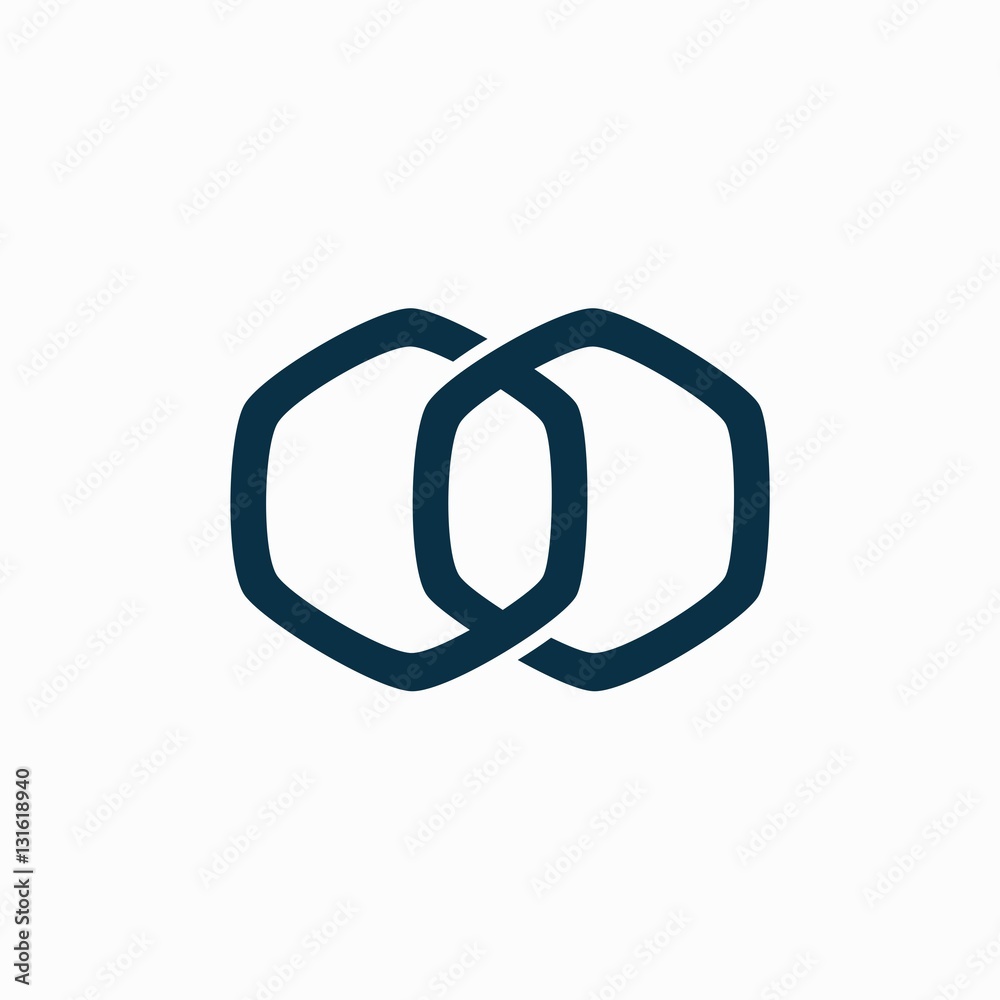 Infinity polygon logo design Stock Vector | Adobe Stock