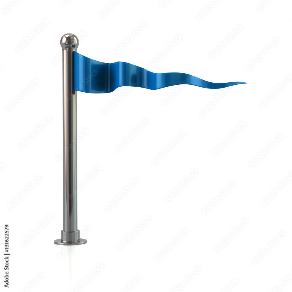 Blue flag icon Stock Illustration | Adobe Stock