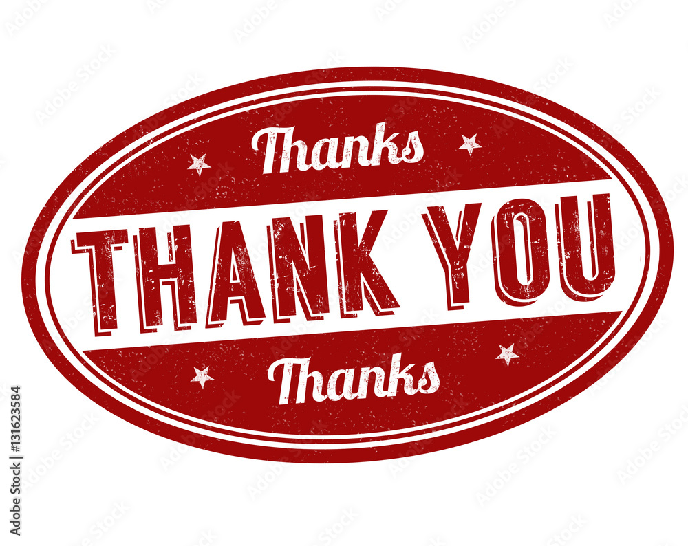 Thank you sign or stamp Stock Vector | Adobe Stock