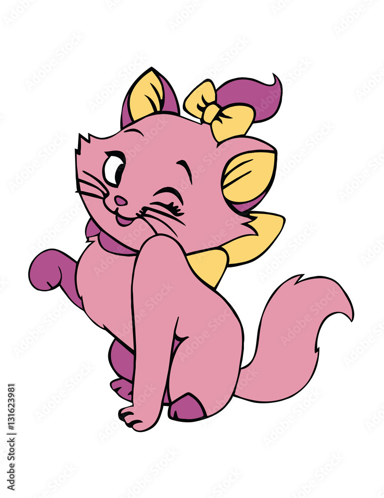 cat cartoon Stock Vector | Adobe Stock