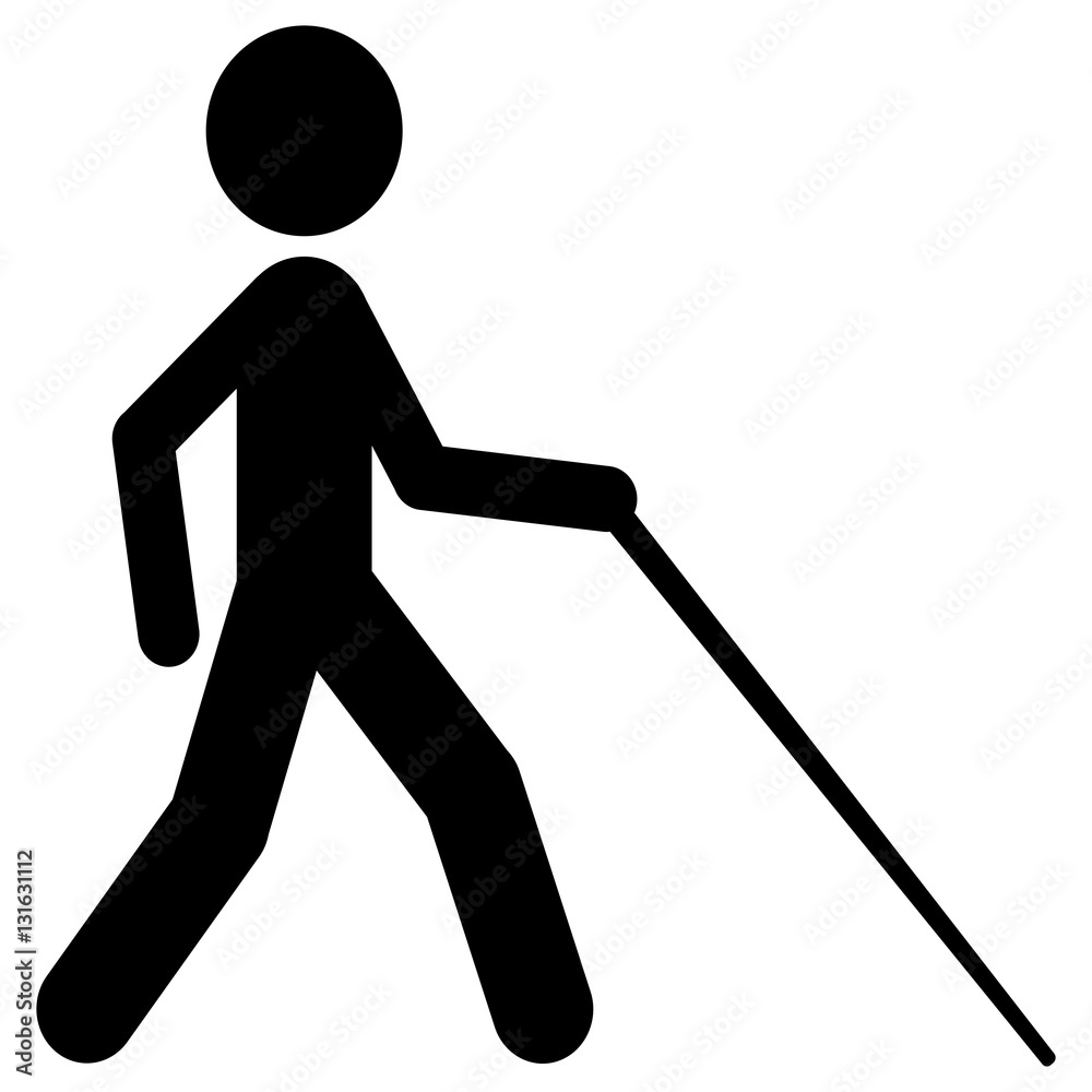 Blind sign black Stock Vector | Adobe Stock