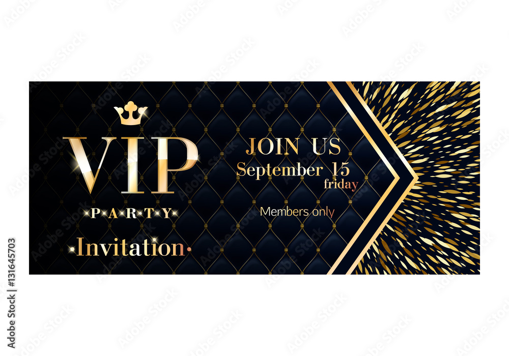 VIP invitation card premium design template. Stock Vector | Adobe Stock