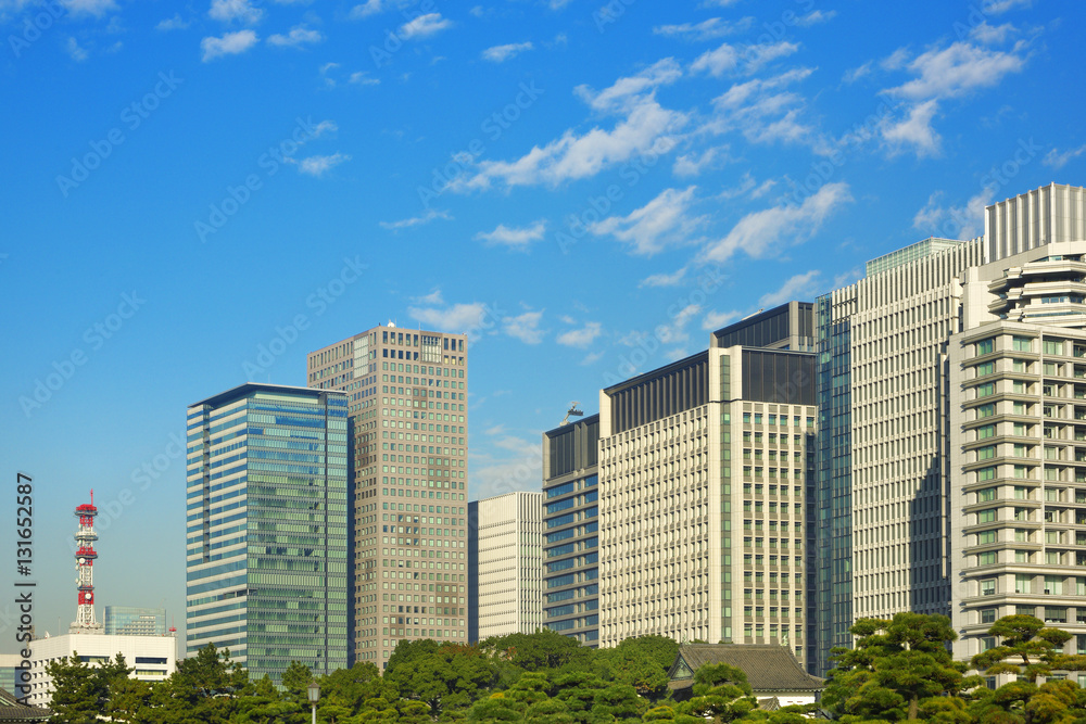 High-rise buildings - Marunouchi and Otemachi , Tokyo, Japan Stock ...
