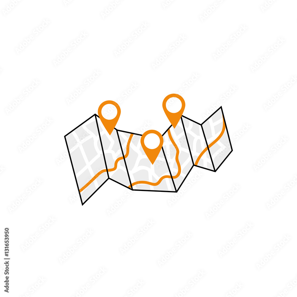 City map location icon vector illustration graphic design Stock Vector ...