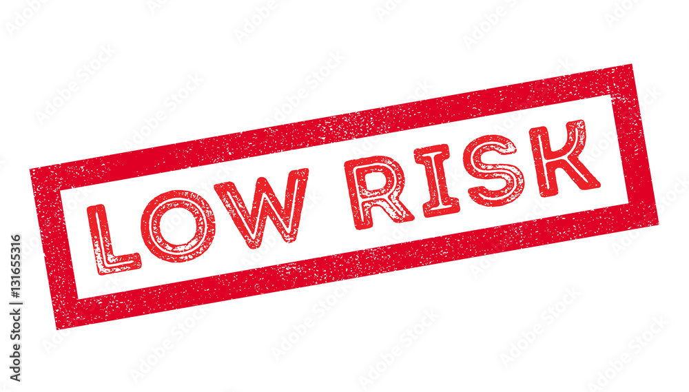 Low Risk rubber stamp Stock Vector | Adobe Stock
