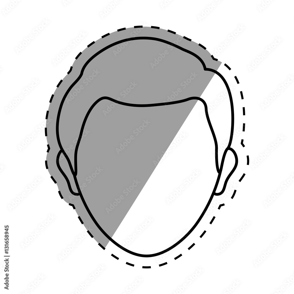 Man faceless head icon vector illustration graphic design Stock Vector ...