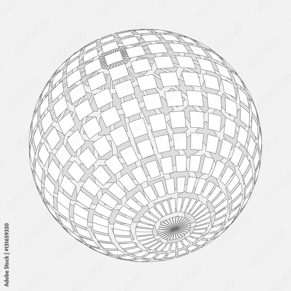 3d Sphere Outline
