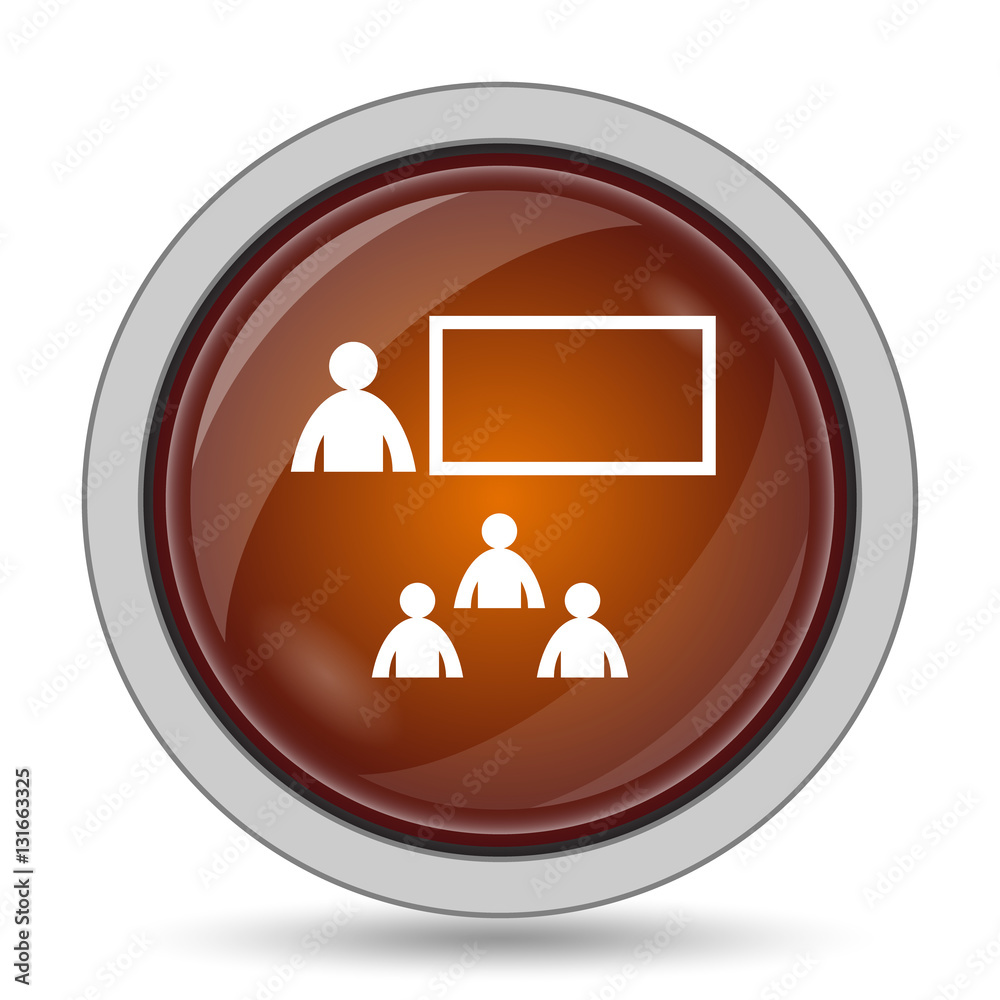 Presenting icon Stock Illustration | Adobe Stock