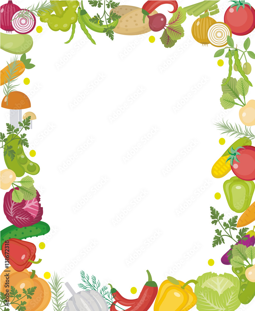 Vegetable Page Border