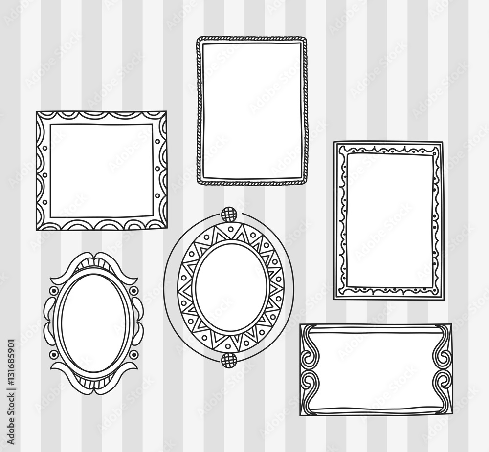 Single Doodle Frames