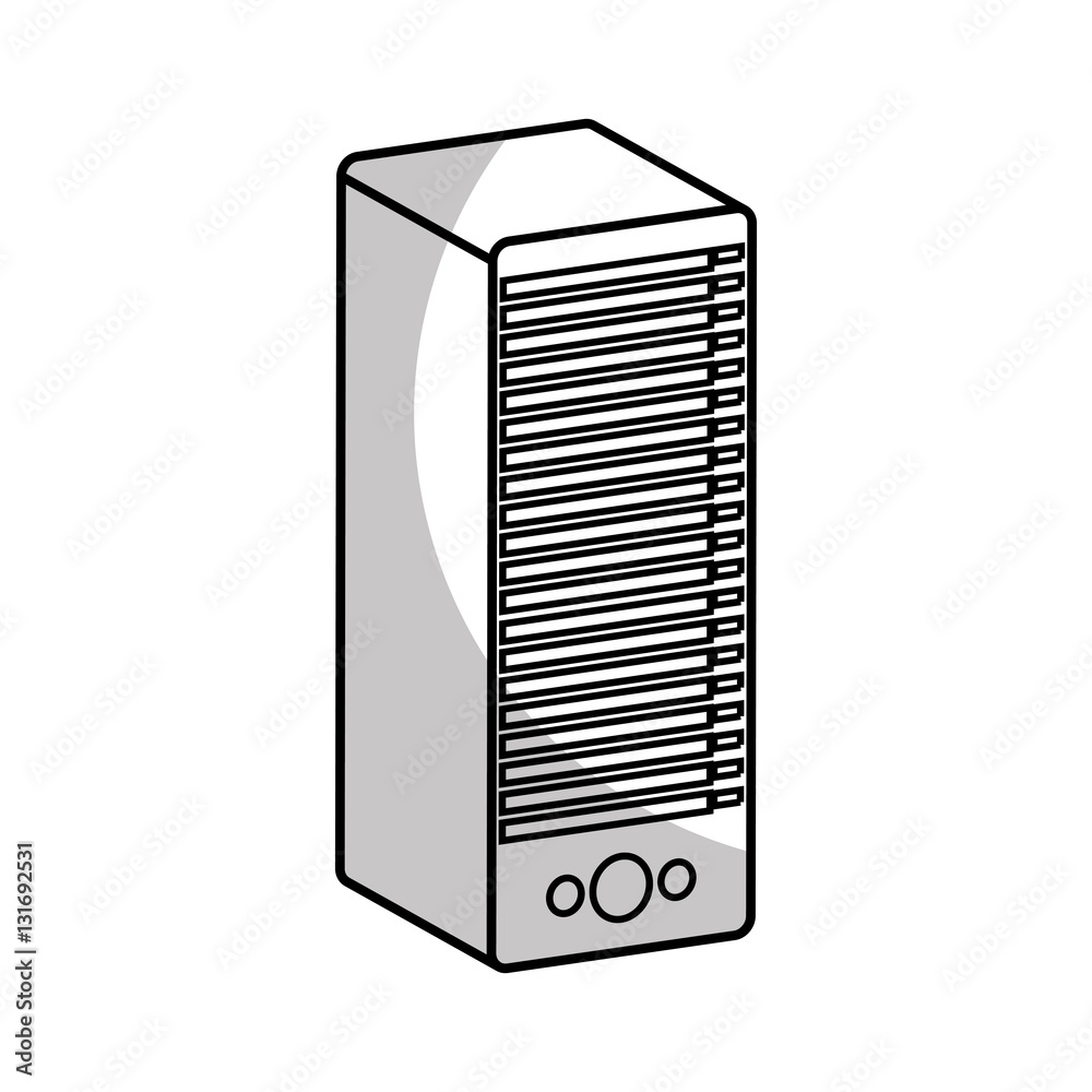 server tower isolated icon vector illustration design Stock Vector ...