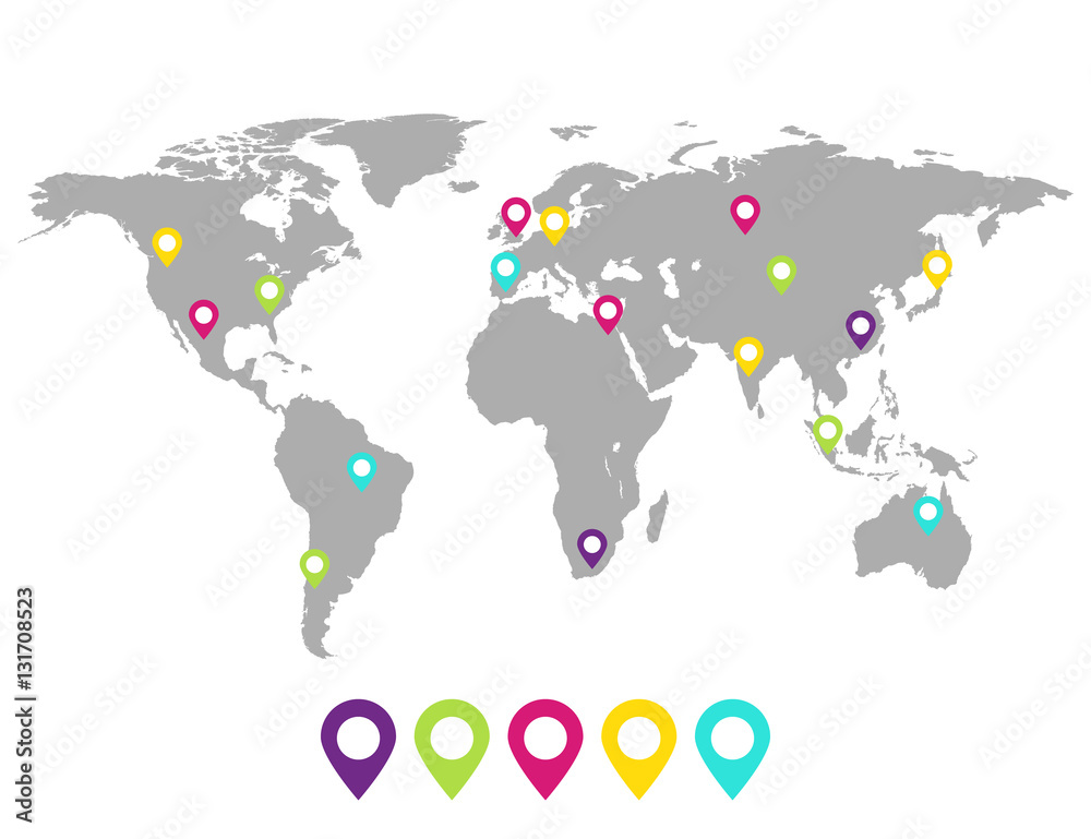 Fototapeta dla chłopca World map | Fototapety dla DZIECI