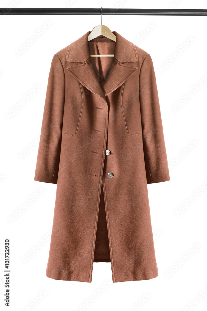 Coat on clothes rack Stock Photo | Adobe Stock