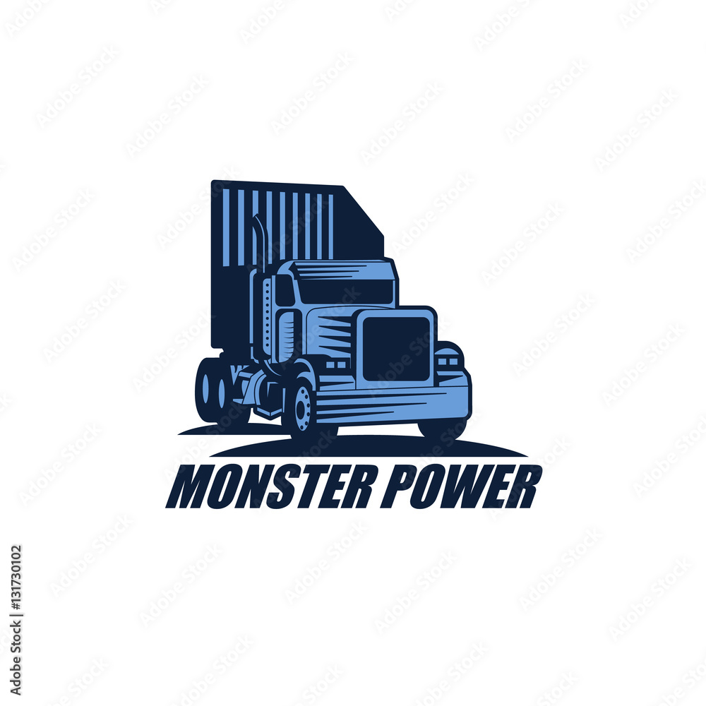 Truck Container Logo Vector Design Element Stock Vector | Adobe Stock
