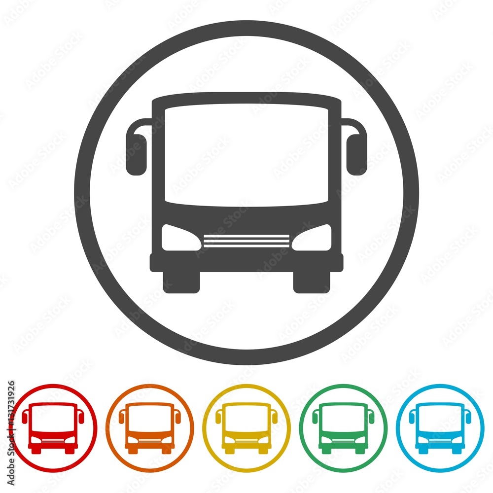 Bus symbol, Bus icon vector Stock Vector | Adobe Stock