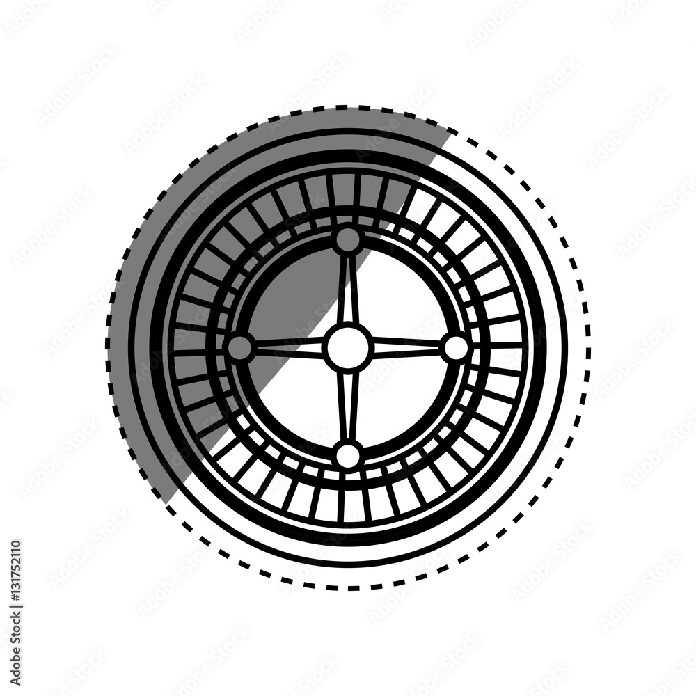 Casino Roulette game icon vector illustration graphic design Stock ...