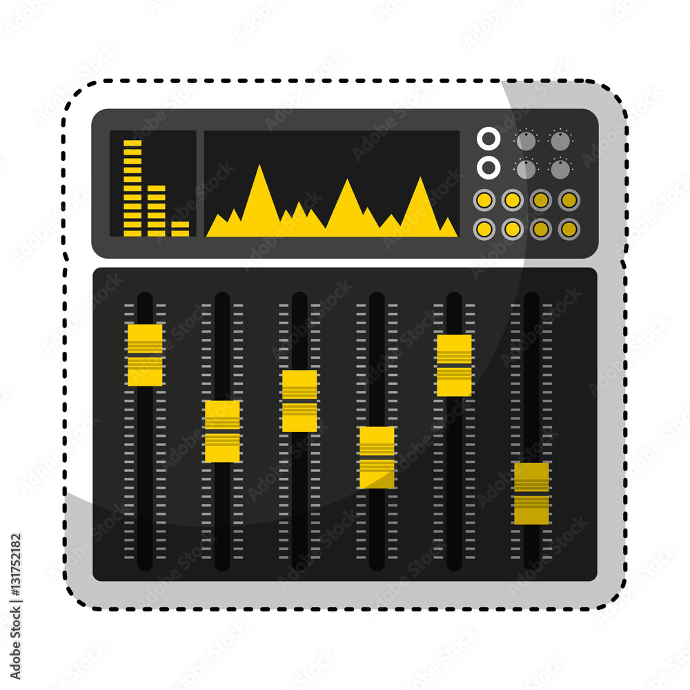 audio console professional icon vector illustration design Stock Vector ...