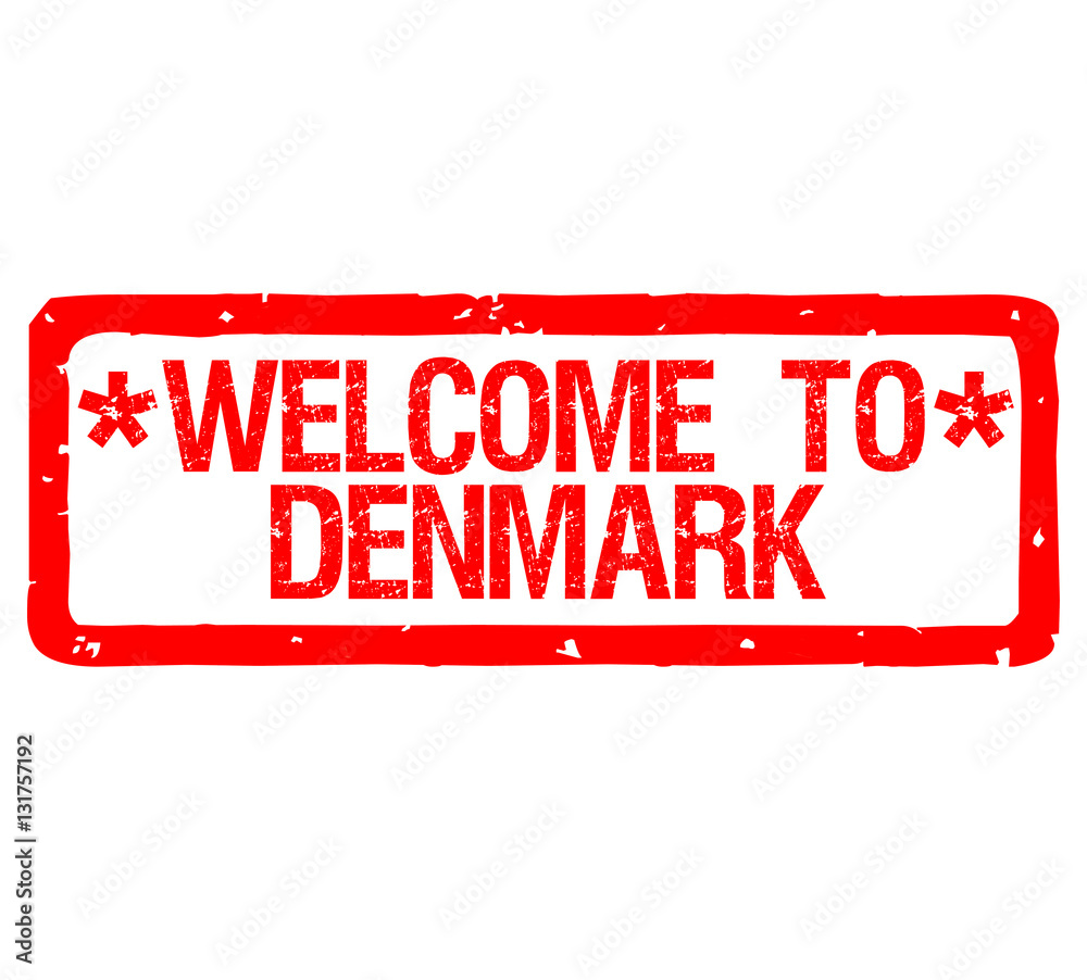 Rubber stamp with text welcome to Denmark Stock Illustration | Adobe Stock