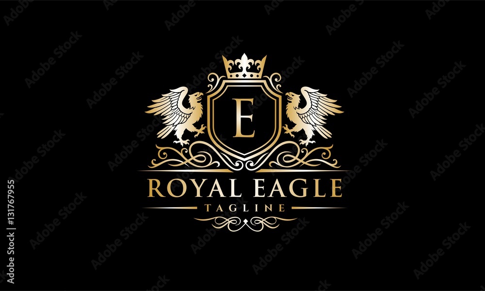Royal Eagle Logo Stock Vector | Adobe Stock