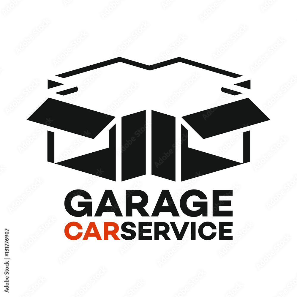 Garage and car service logo Stock Vector | Adobe Stock