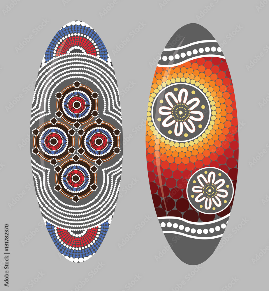 Aboriginal shield (Vector art). Illustration based on aboriginal style ... Aboriginal shield (Vector art). Illustration based on aboriginal style ...