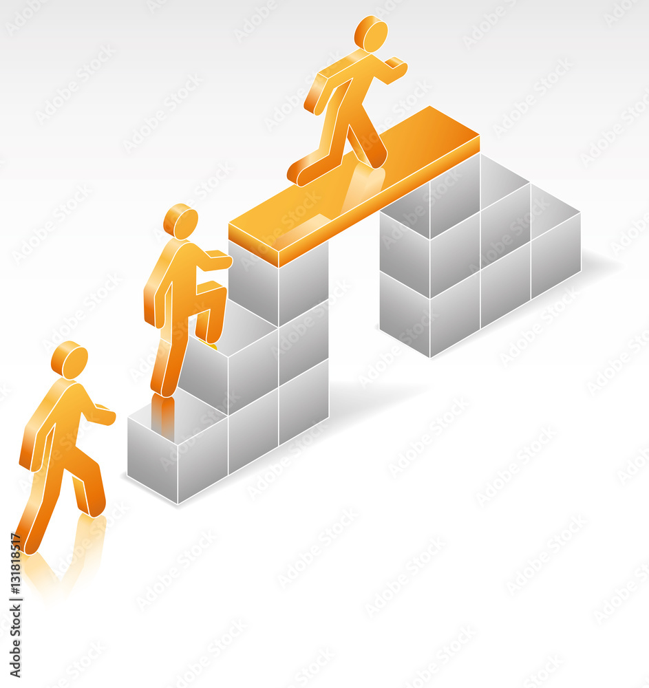 Bridging the Gap Stock Vector | Adobe Stock