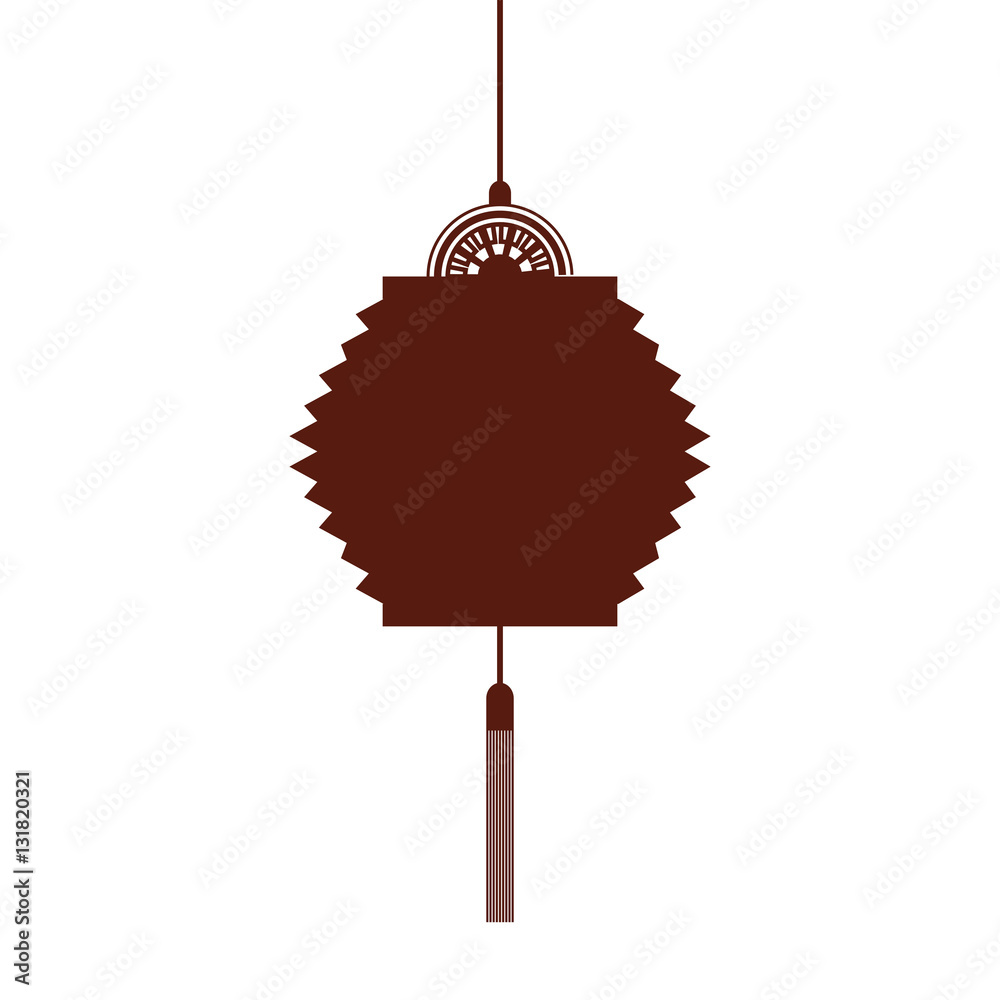 traditional japanese lamp icon vector illustration design Stock Vector ...