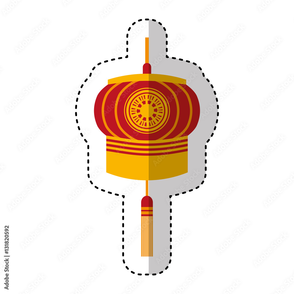 traditional japanese lamp icon vector illustration design Stock Vector ...