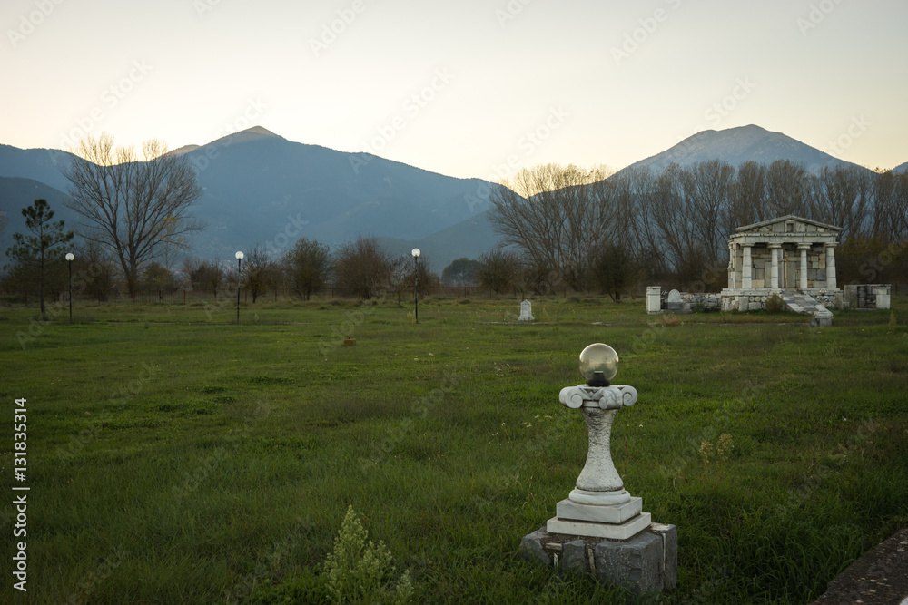 Temple of Poseidon at Ancient Mantineia, Arcadia, Peloponnese, G Stock ...