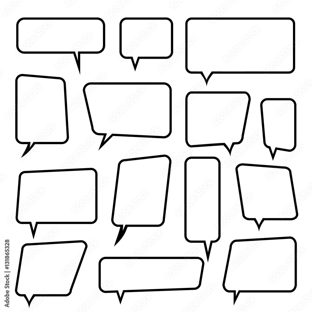 Rectangle Text Bubbles