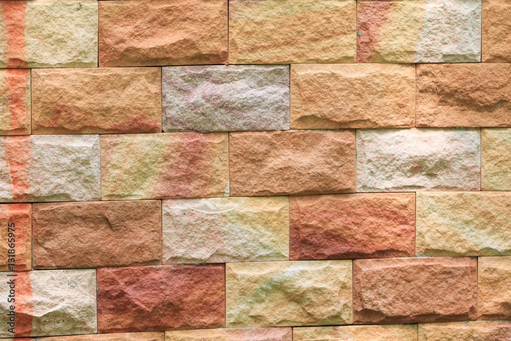 Sandstone brick wall texture background pattern and color Stock Photo ...