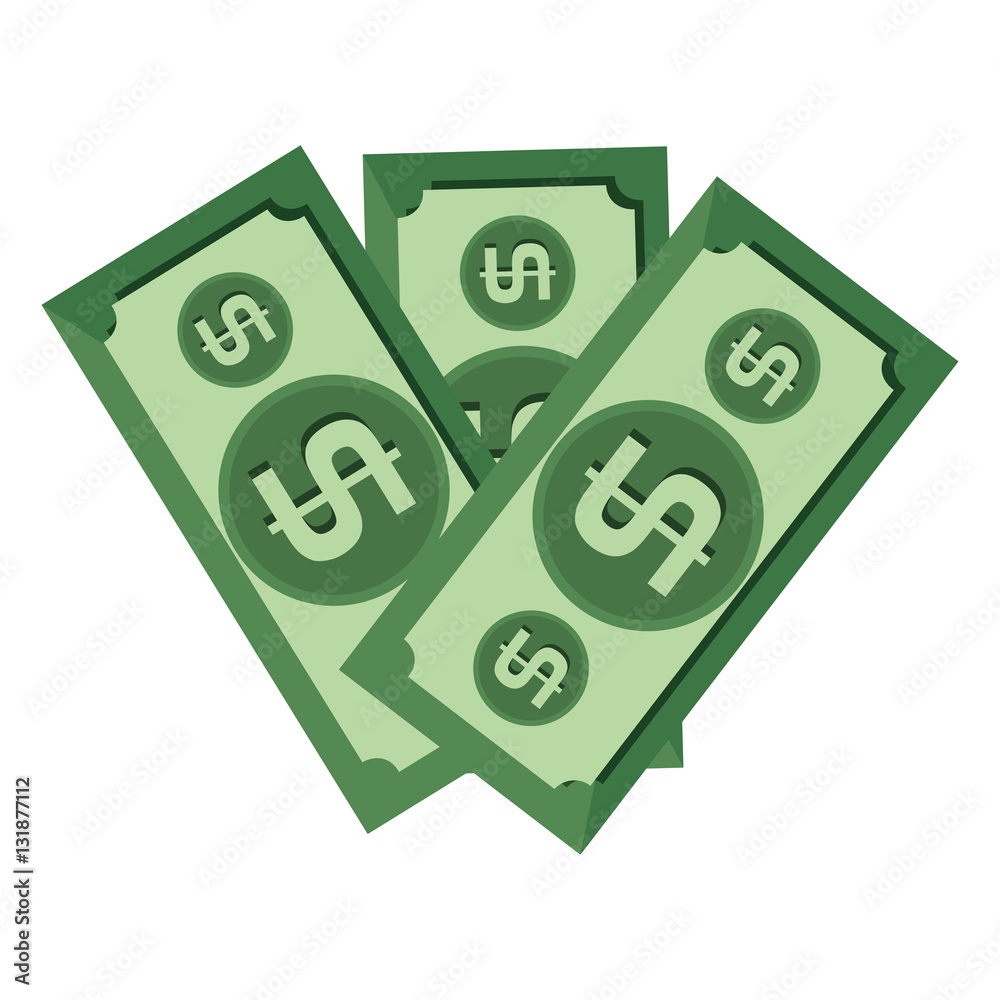 bills dollars money icon vector illustration design Stock Vector ...