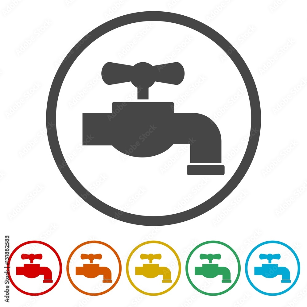 Faucet vector icon, Vector tap symbol Stock Vector | Adobe Stock
